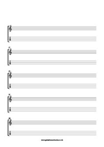 Blank Manuscript and TAB paper - Cliff Smith Guitar Lessons