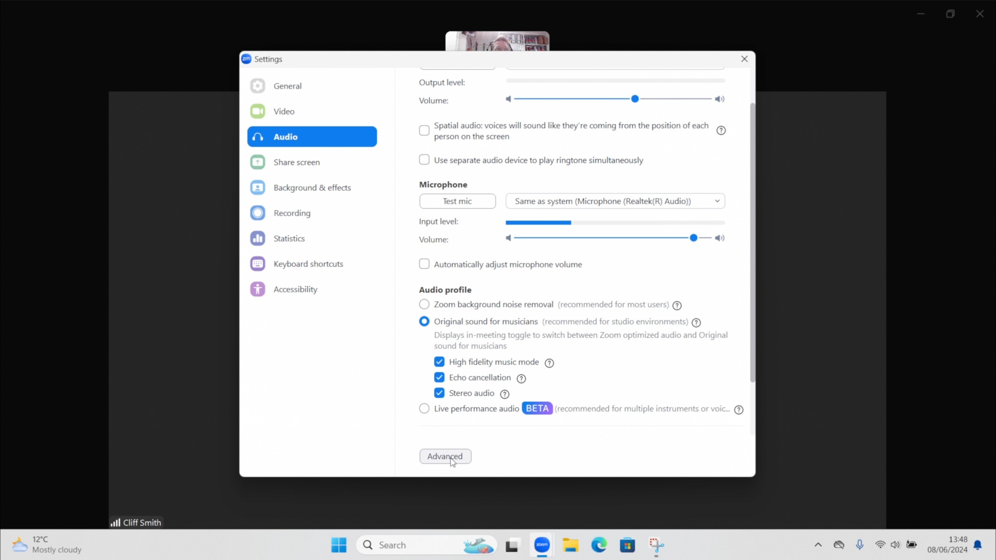 How to Fix Zoom 'Original Sound' Problem (Windows 11) - Cliff Smith ...